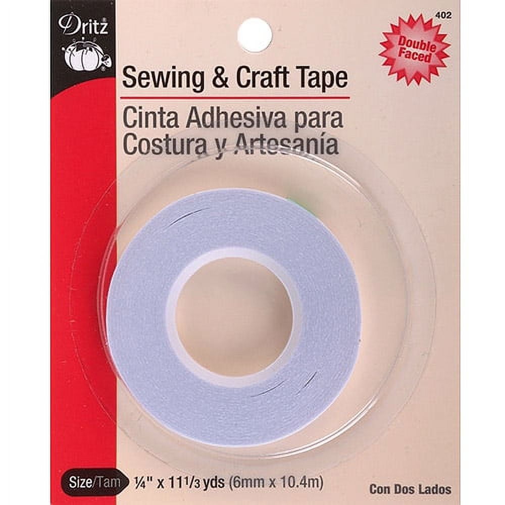 Sewing & Craft Tape 1/4inx11-1/3yds, Dritz #D402 - Walmart.com