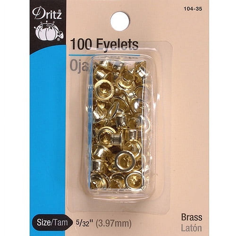 Dritz Eyelets - Brass, Small, 5/32", Pkg of 100 - Walmart.com