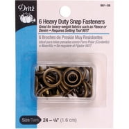 Dritz Heavy Duty Snap Kit, 7 Count, Antique Brass - Walmart.com