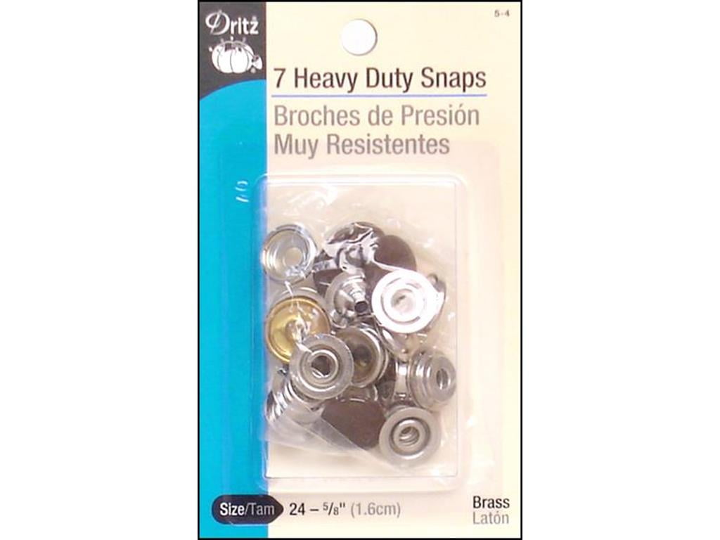 Dritz Heavy Duty Snaps Size 24 Brown 7pc - Walmart.com