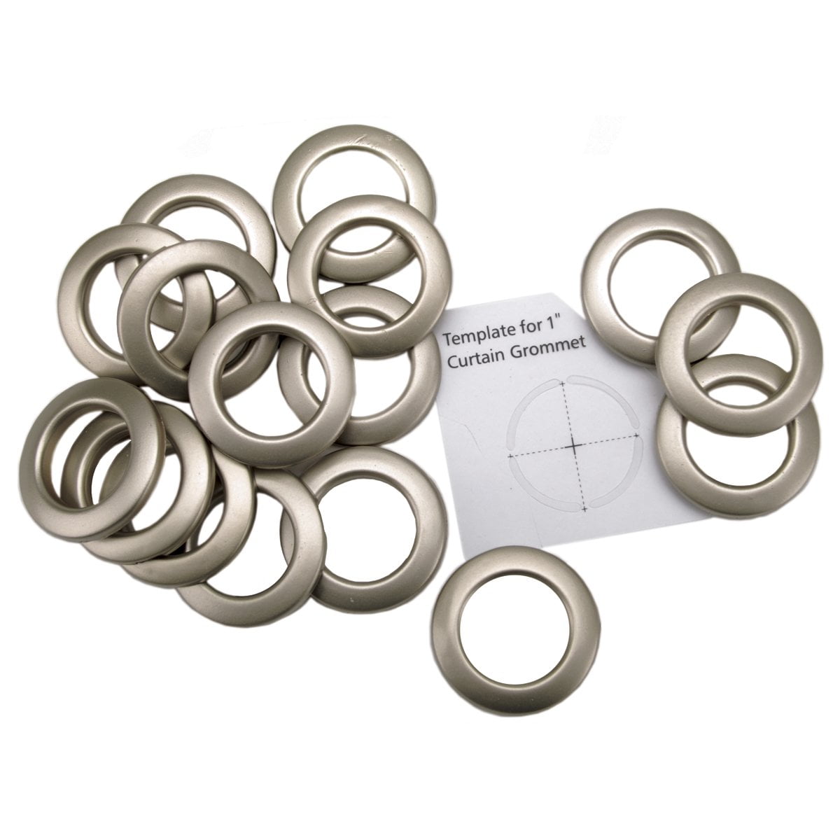 Dritz Home 1" Plastic Curtain Grommets, 8 Sets, Champagne C64 - Walmart.com