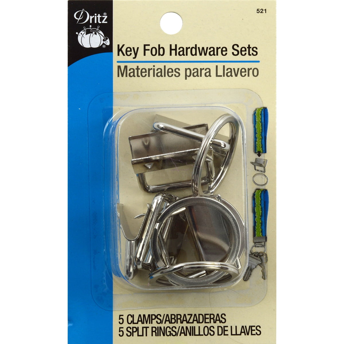 Key Fob Hardware Set (5pk), Dritz - Walmart.com