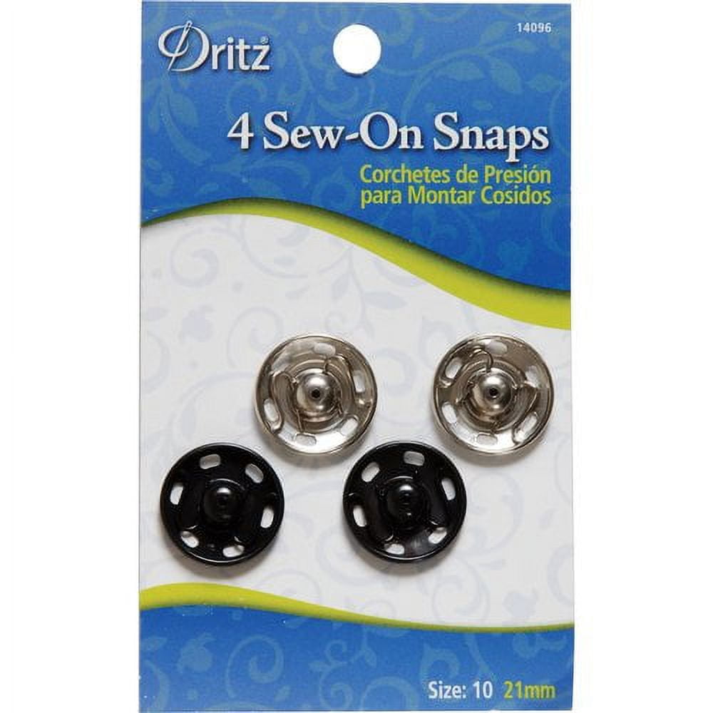 Dritz Large Black Snaps, 4 Count - Walmart.com