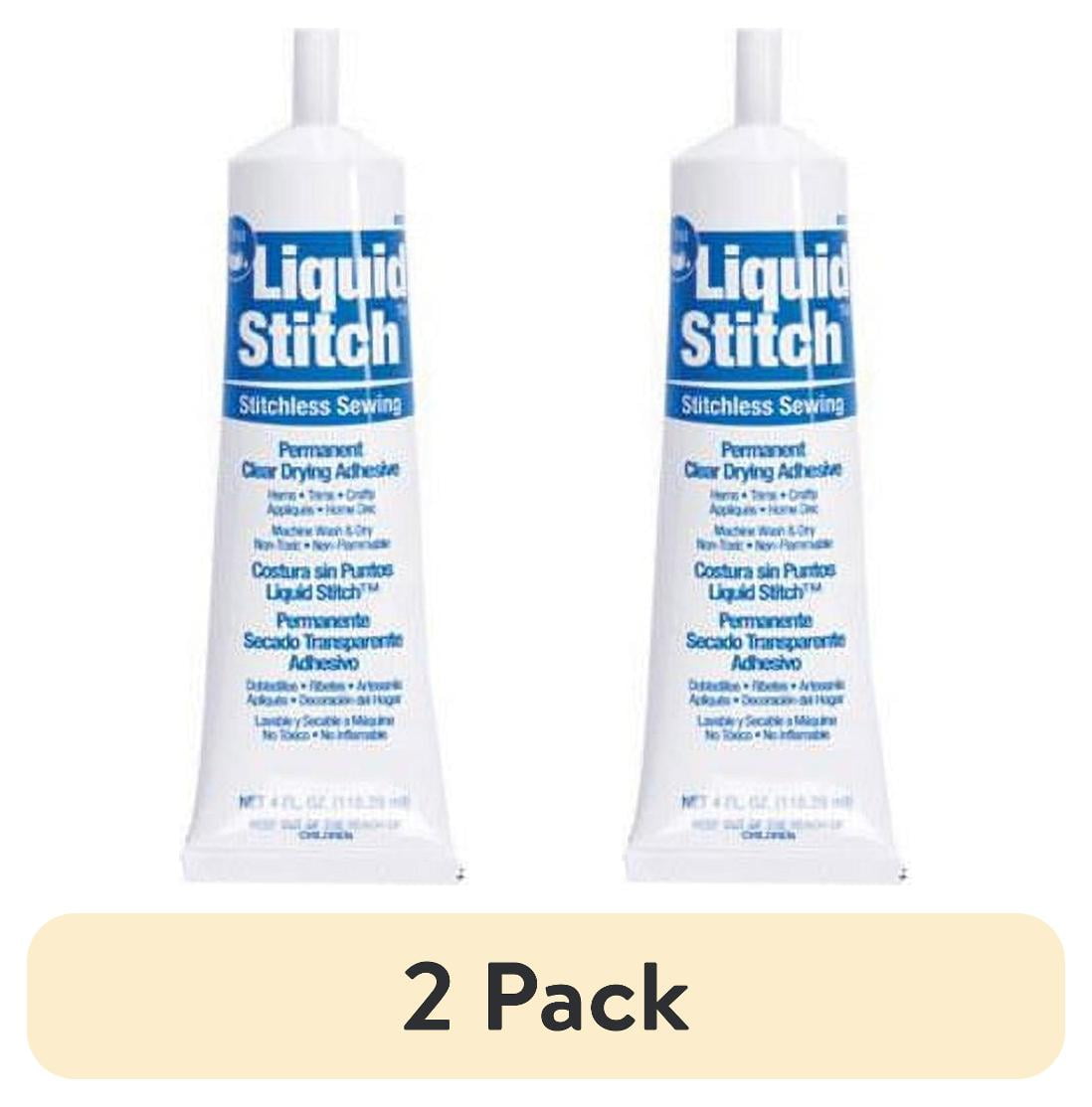 (2 pack) Dritz Liquid Stitch Permanent Adhesive Glue, Multicolor, 4 fl ...