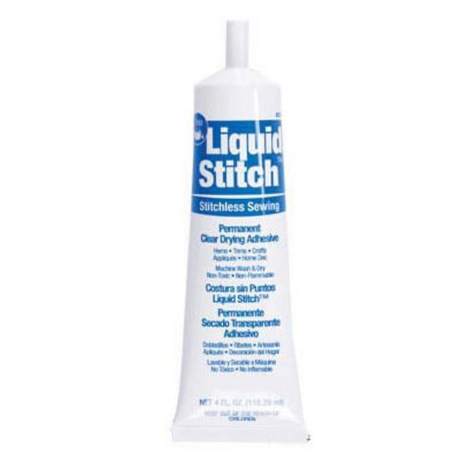 Dritz Liquid Stitch 4oz: Permanent Adhesive Hemming Glue for Clothes ...