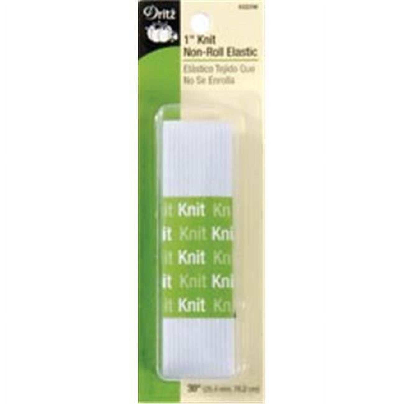 Dritz Non-Roll Knit Elastic 1"X30"-White - Walmart.com