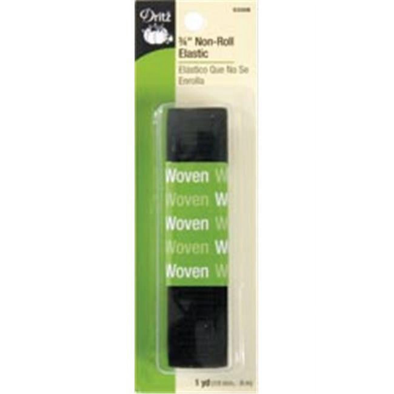 Dritz Non-Roll Woven Elastic 3/4"X1yd-Black - Walmart.com