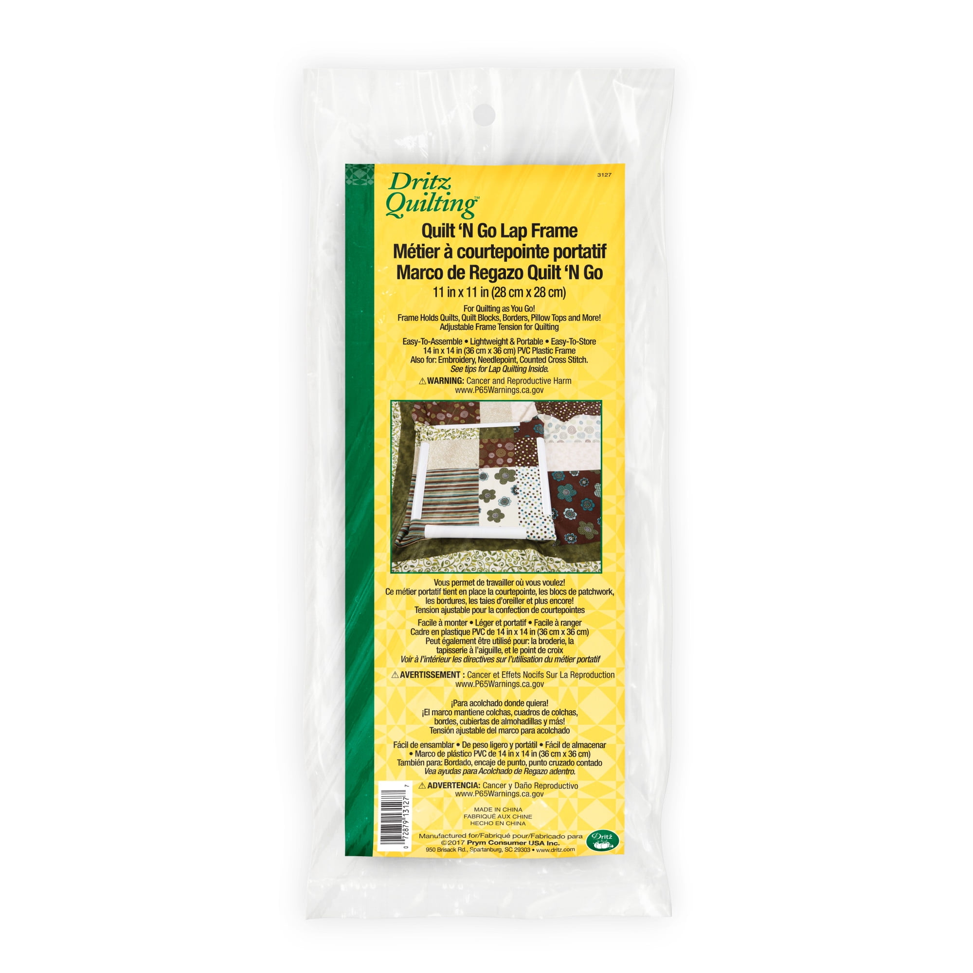 Dritz 11" Square Quilt-N-Go Lap Frame - Walmart.com