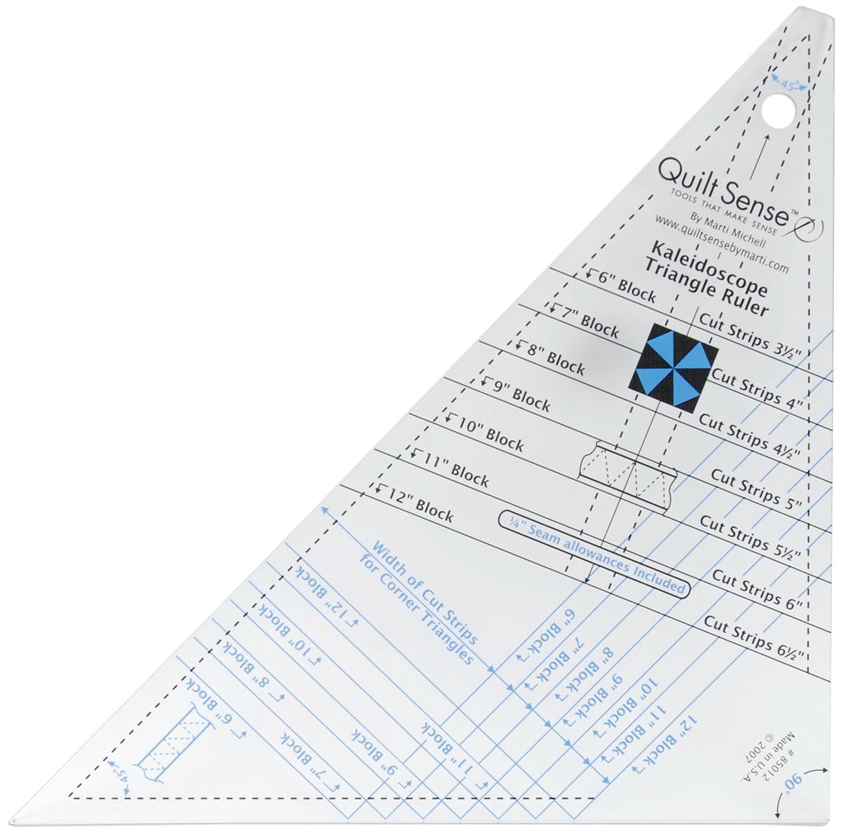 Dritz Quilt Sense Kaleidoscope Triangle Ruler-7 Sizes - Walmart.com