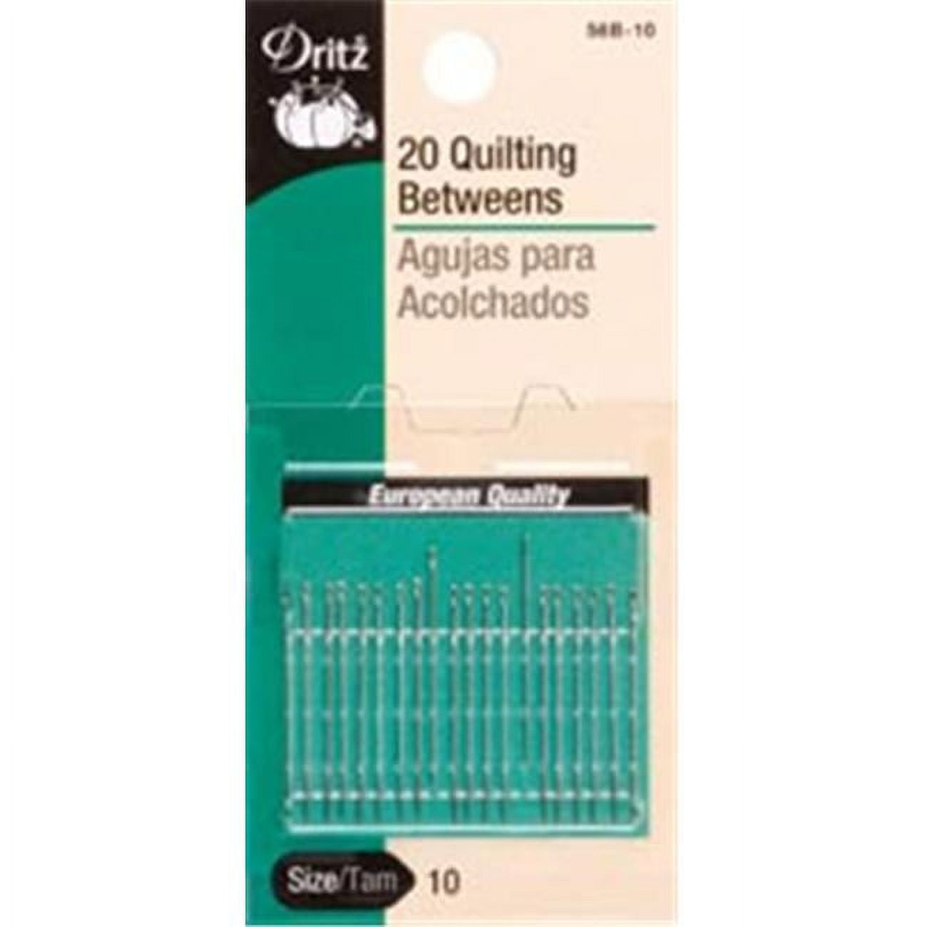 Dritz Quilting Betweens Hand Needles 20/Pkg-Size 10 - Walmart.com