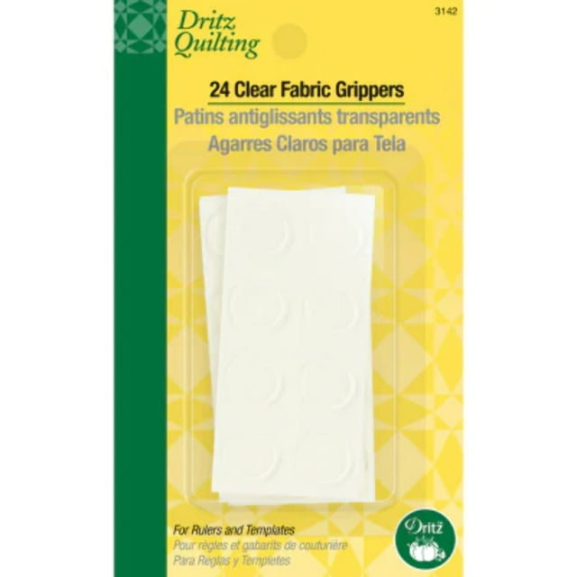Dritz Quilting Clear Fabric Grippers-24/Pkg - Walmart.com