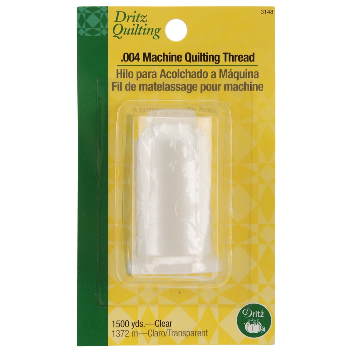 Dritz Quilting Machine Quilting Thread 1,500yd-Clear - Walmart.com