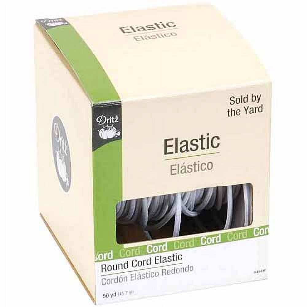 Dritz Round Cord Elastic, White, 50 Yd. - Walmart.com