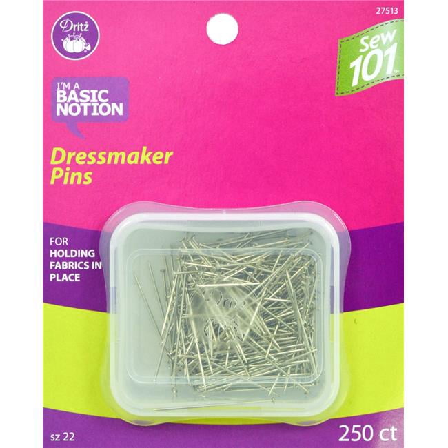 Dritz Sew 101 Dressmaker Pins 250/Pkg-Size 22 - Walmart.com
