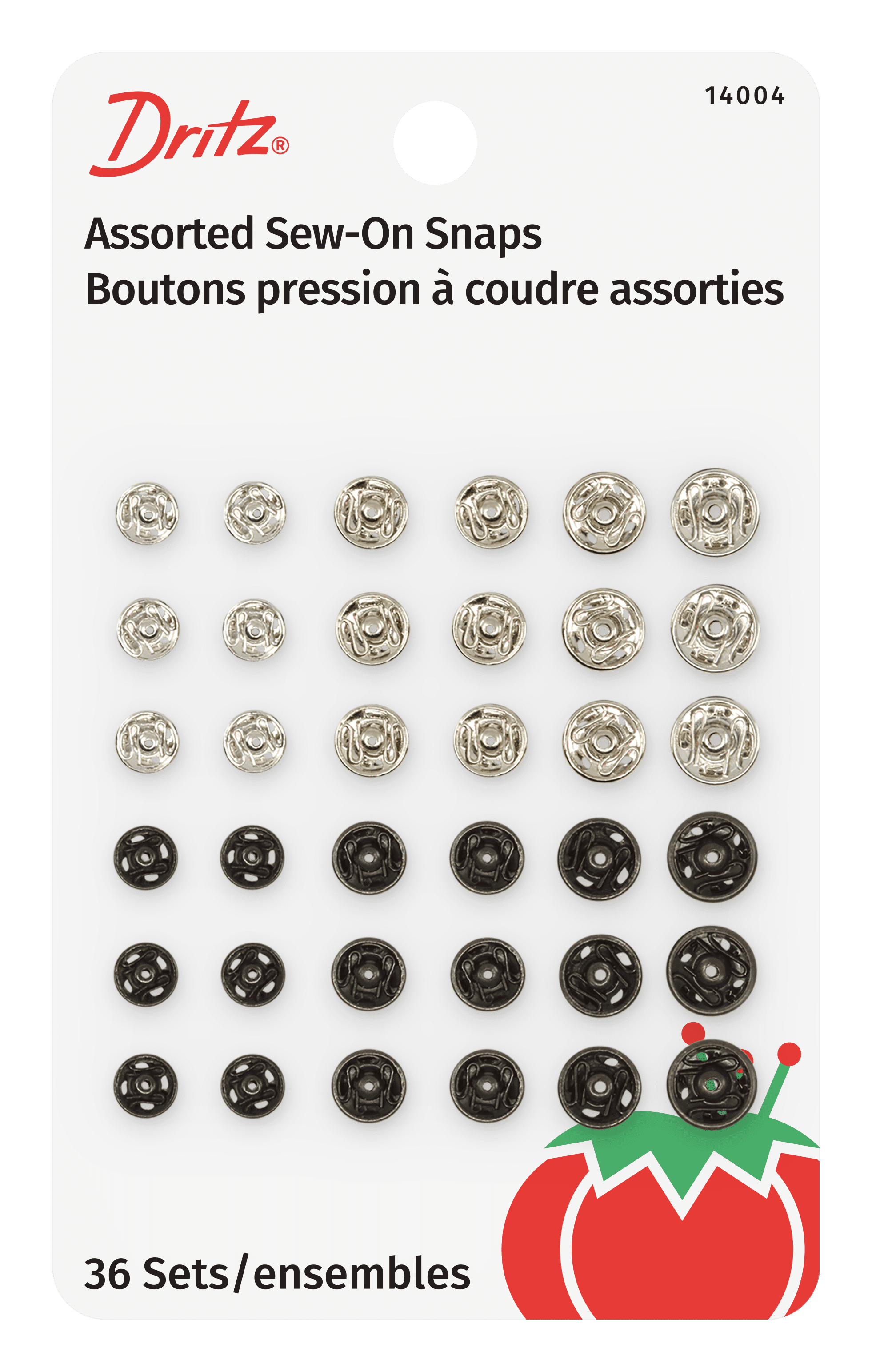 Dritz Sew-On Snaps, 36 Count - Clothing Fasteners Closures - Walmart.com