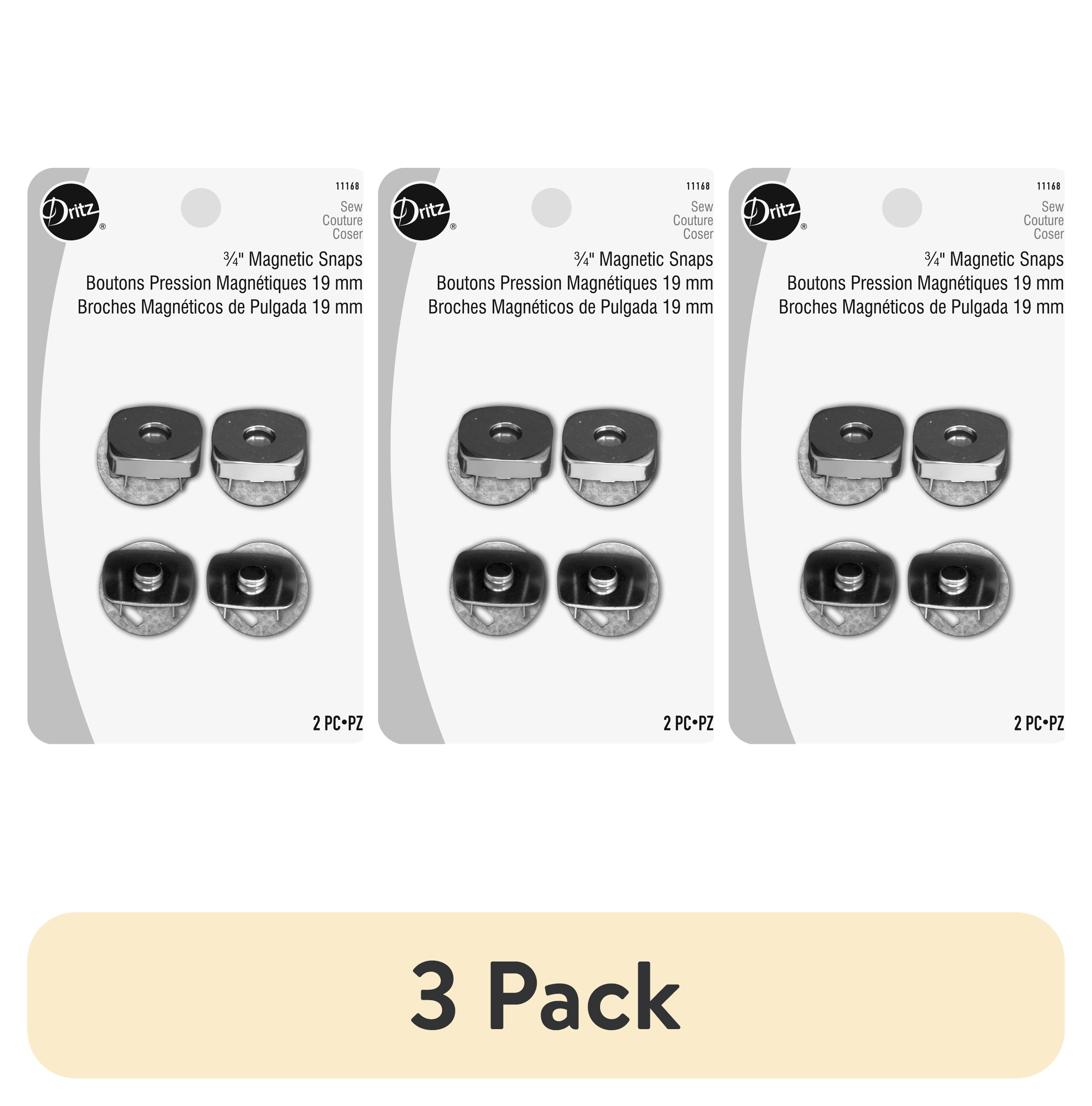(3 pack) Dritz Square Magnetic Snaps, 2 Piece - Walmart.com