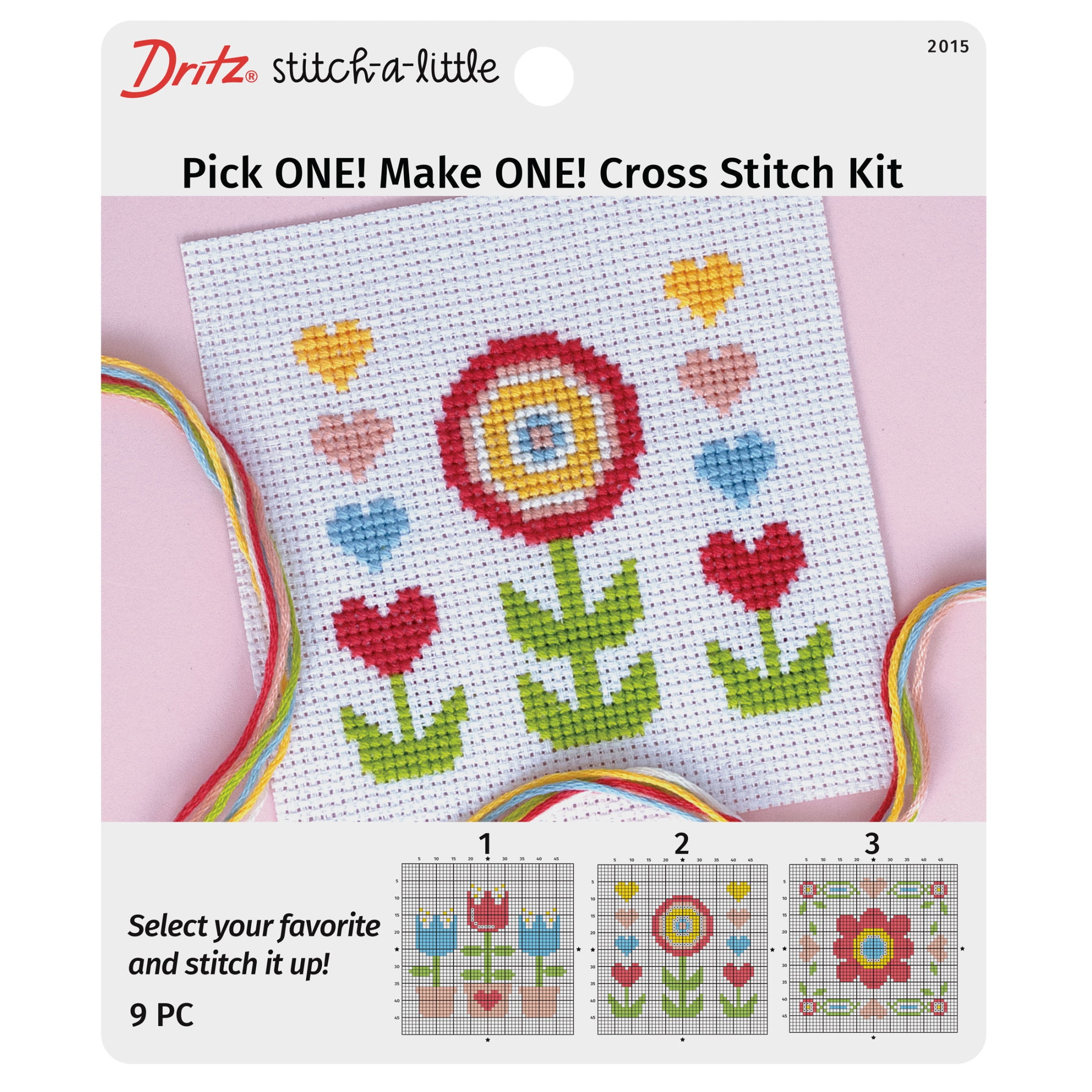 Dritz Stitch A Little 3 in 1 Cross-Stitch Stitchery Kit - Walmart.com