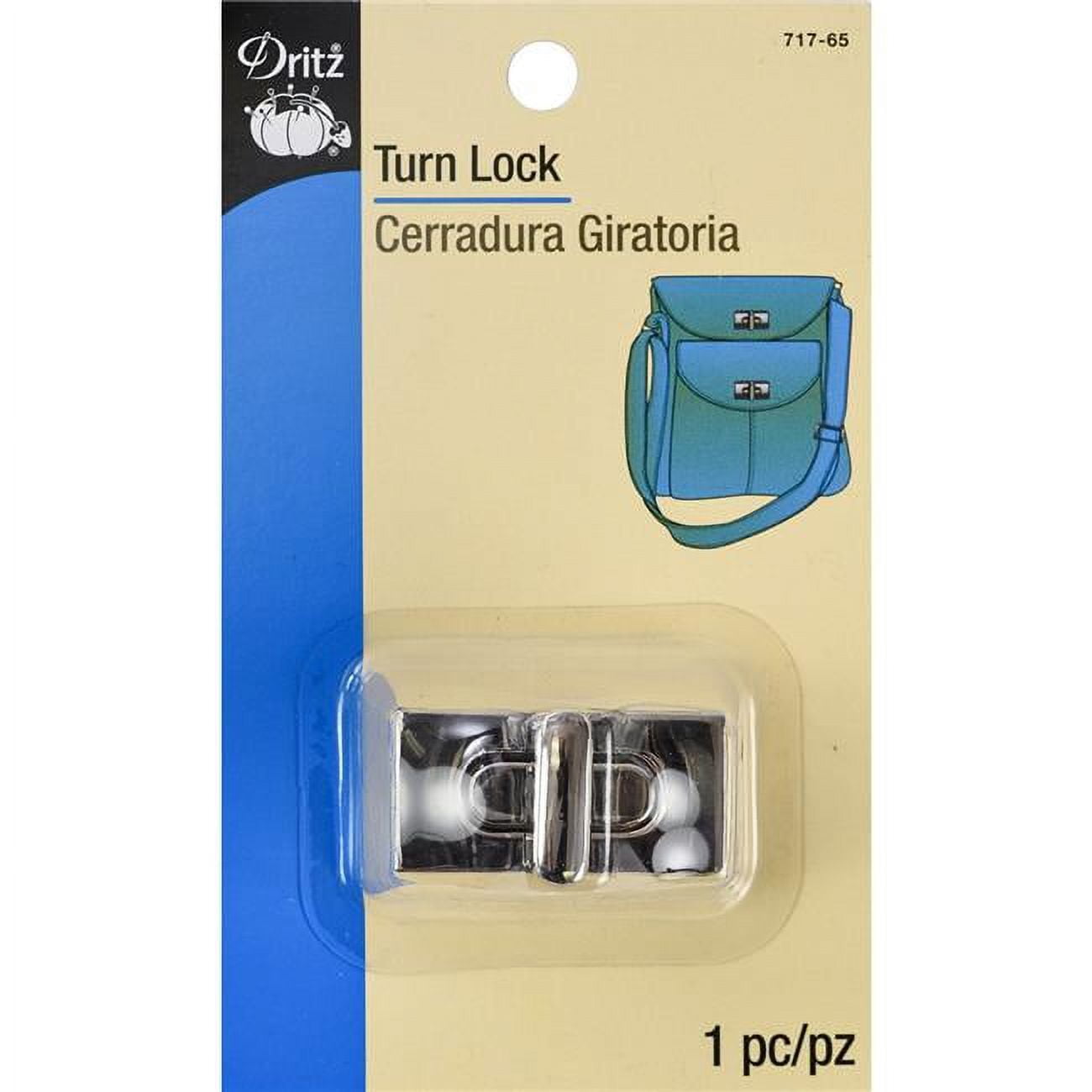 Dritz Turn Lock Closure 1/Pkg-Nickel - Walmart.com