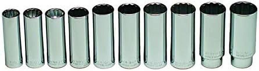 Drive 10 Pc Set 12 Point Deep Sockets 16Mm 26Mm - Walmart.com