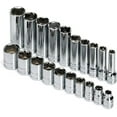 Drive, 20 Piece, 6 Point, Standard & Deep SAE Socket Set: 5/16" - 7/8 ...