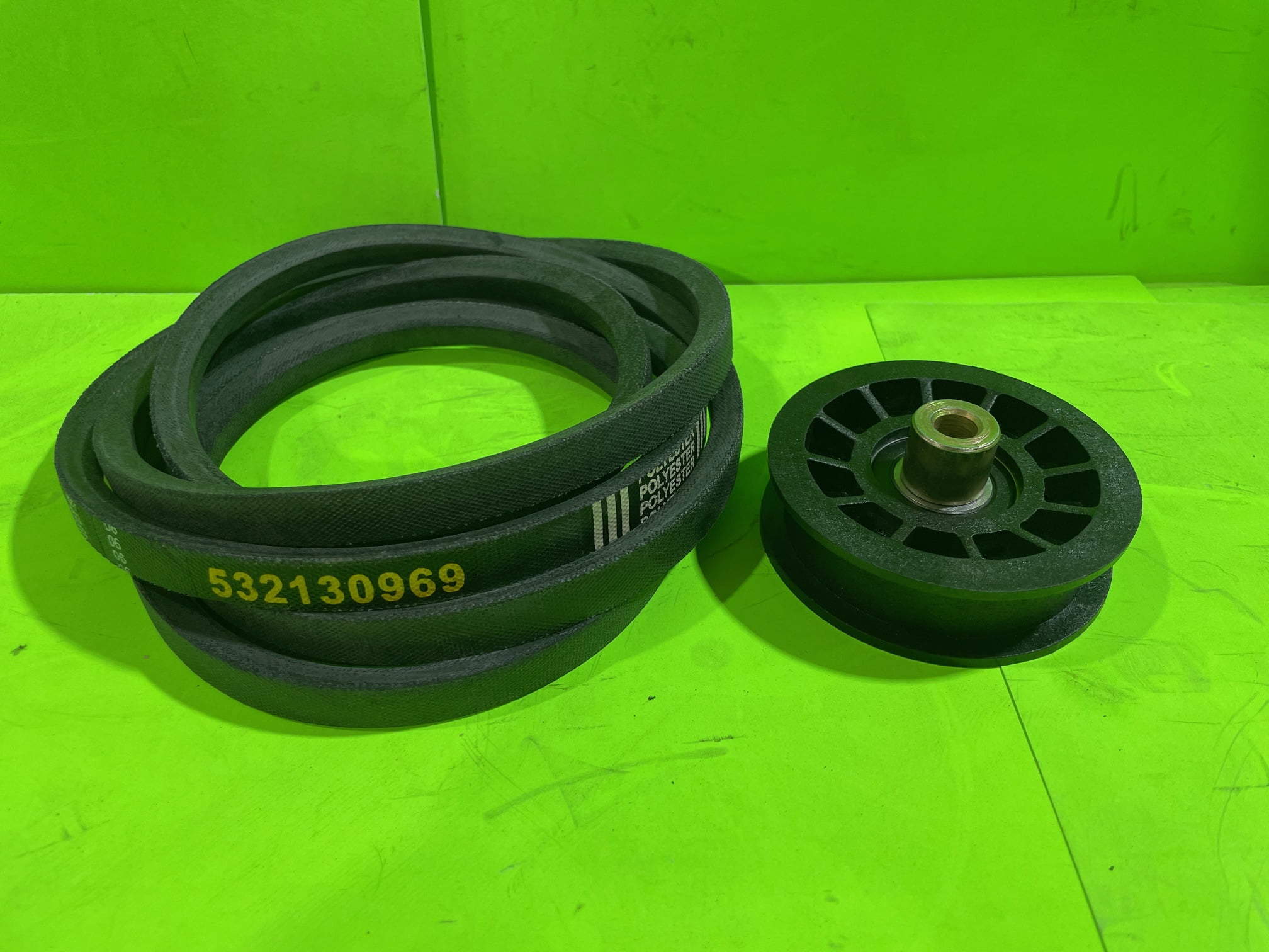 Drive Belt Pulley Kit For Husqvarna YTH23V48 YTH23V42 YTH22V46 194327 ...