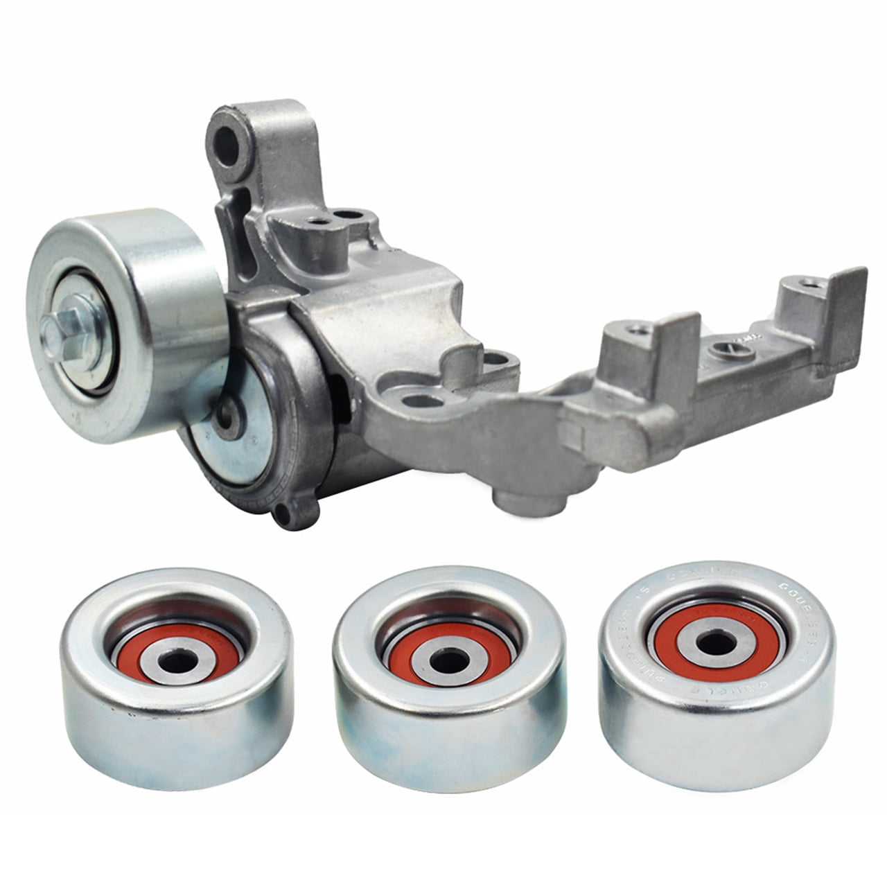 Drive Belt Tensioner & 3 Pulley Kit Universal for Toyota FJ Cruiser ...