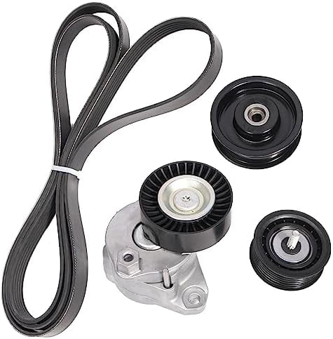 Drive Belt Tensioner and Idler Pulley Serpentine Belt kit, for Mercedes ...