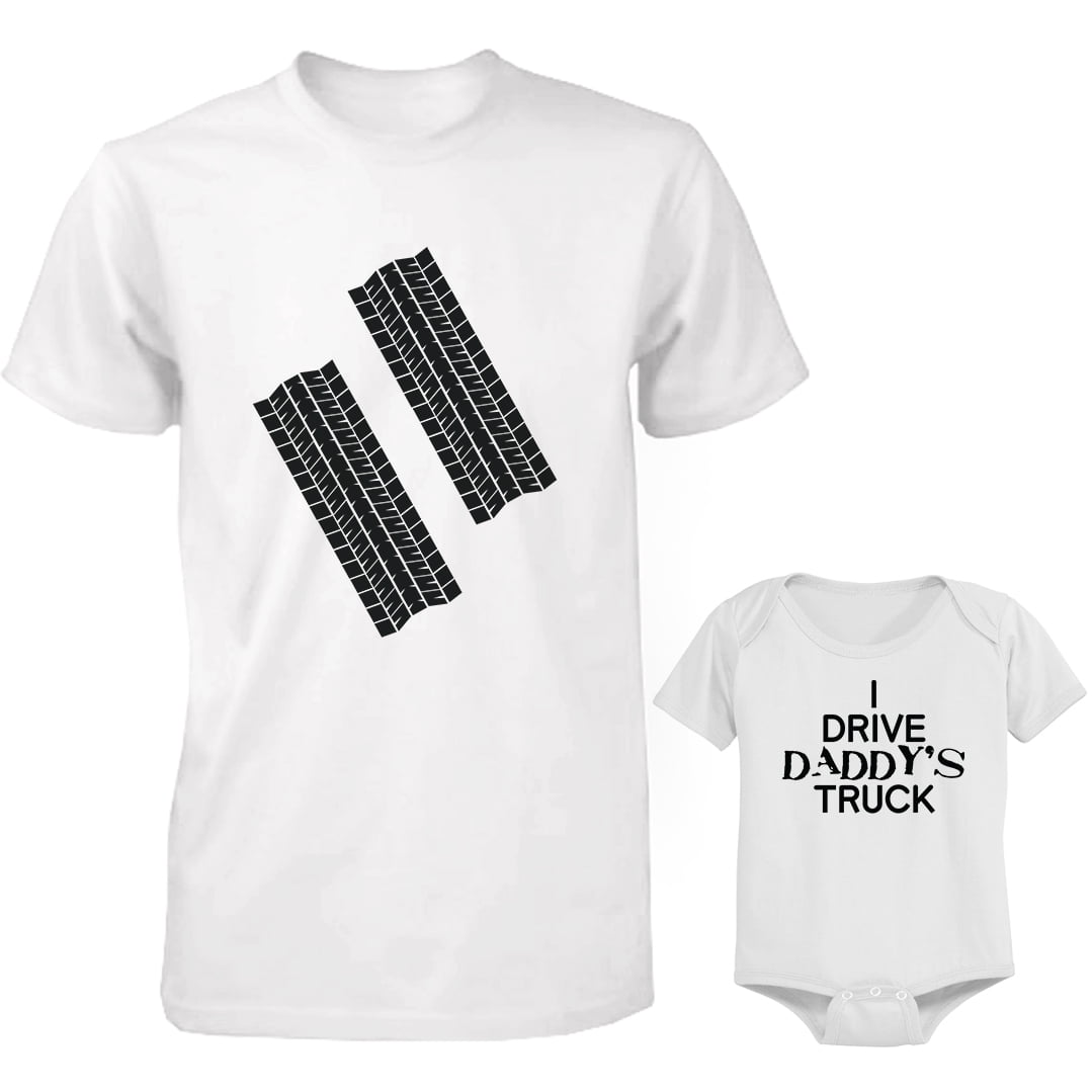 Drive Daddy's Truck Dad and Baby Matching Shirt and Bodysuit - Walmart.com