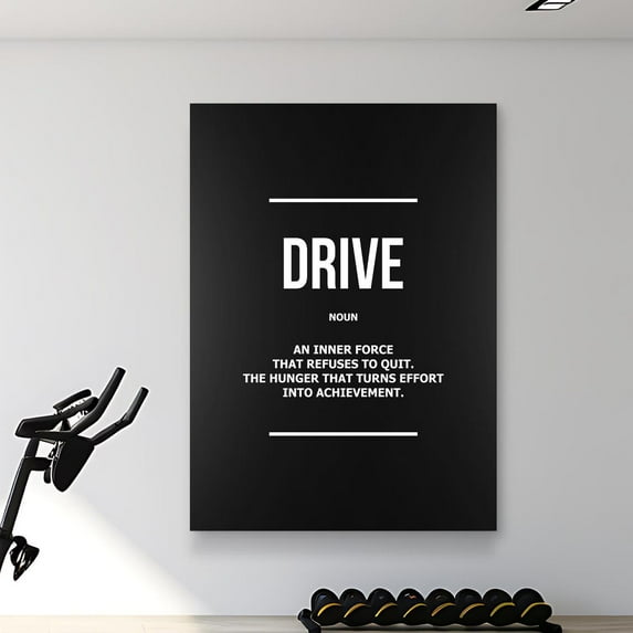 Drive Definition Wall Art, Athlete Motivation Poster, Gym Mindset ...