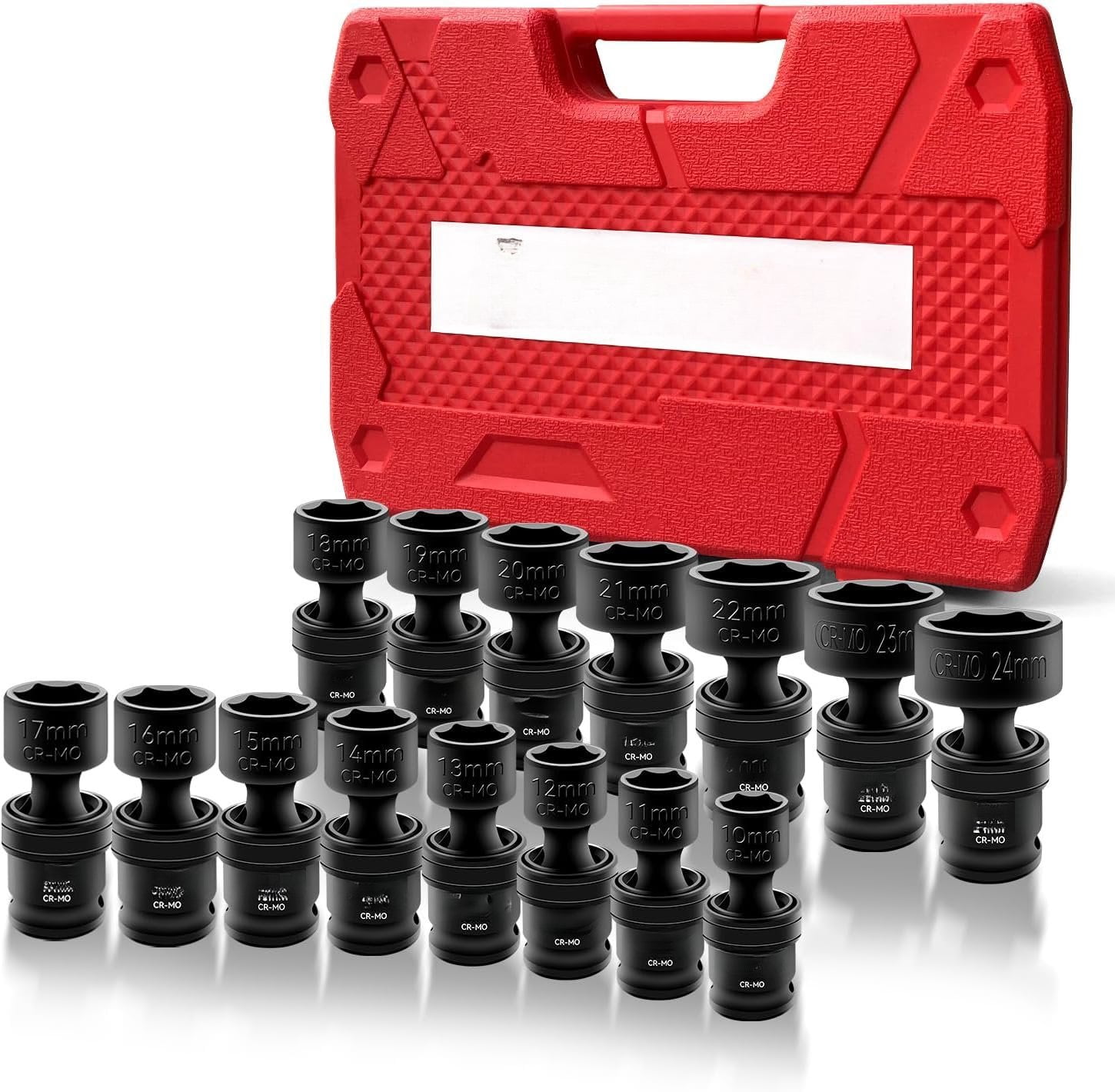 Drive Impact Universal Joint Socket Set, 6 Points, Shallow Swivel ...