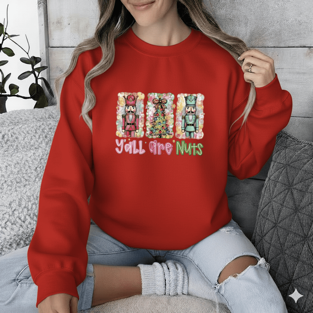 Drive Me Nuts Funny Nutcracker Holiday Humor Festive Cartoon Party ...