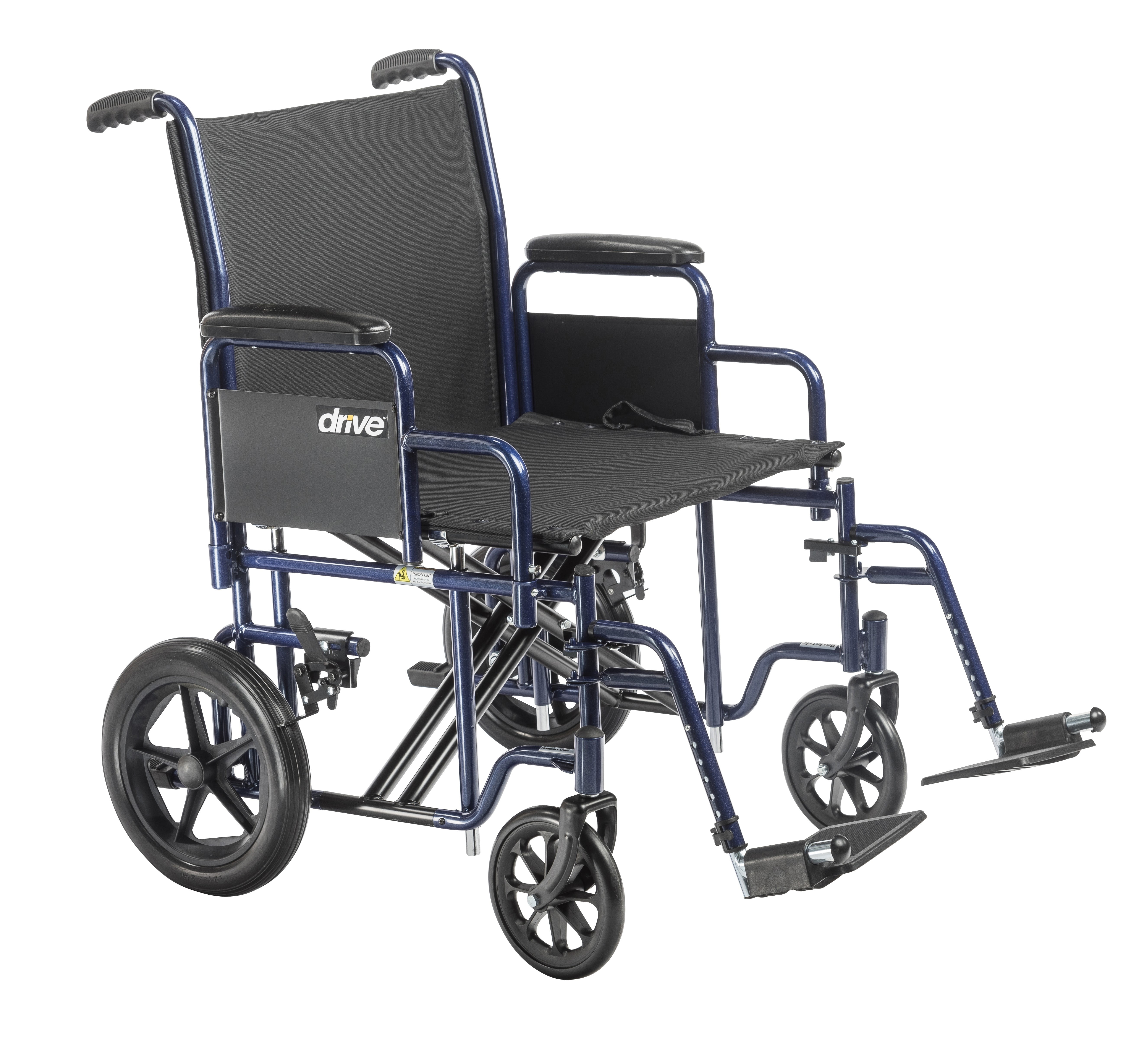 Drive Medical Bariatric Heavy Duty Transport Wheelchair with Swing Away ...