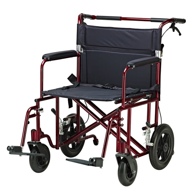 Drive Medical Ultra Lightweight Oversized Aluminum Transfer Wheelchair ...