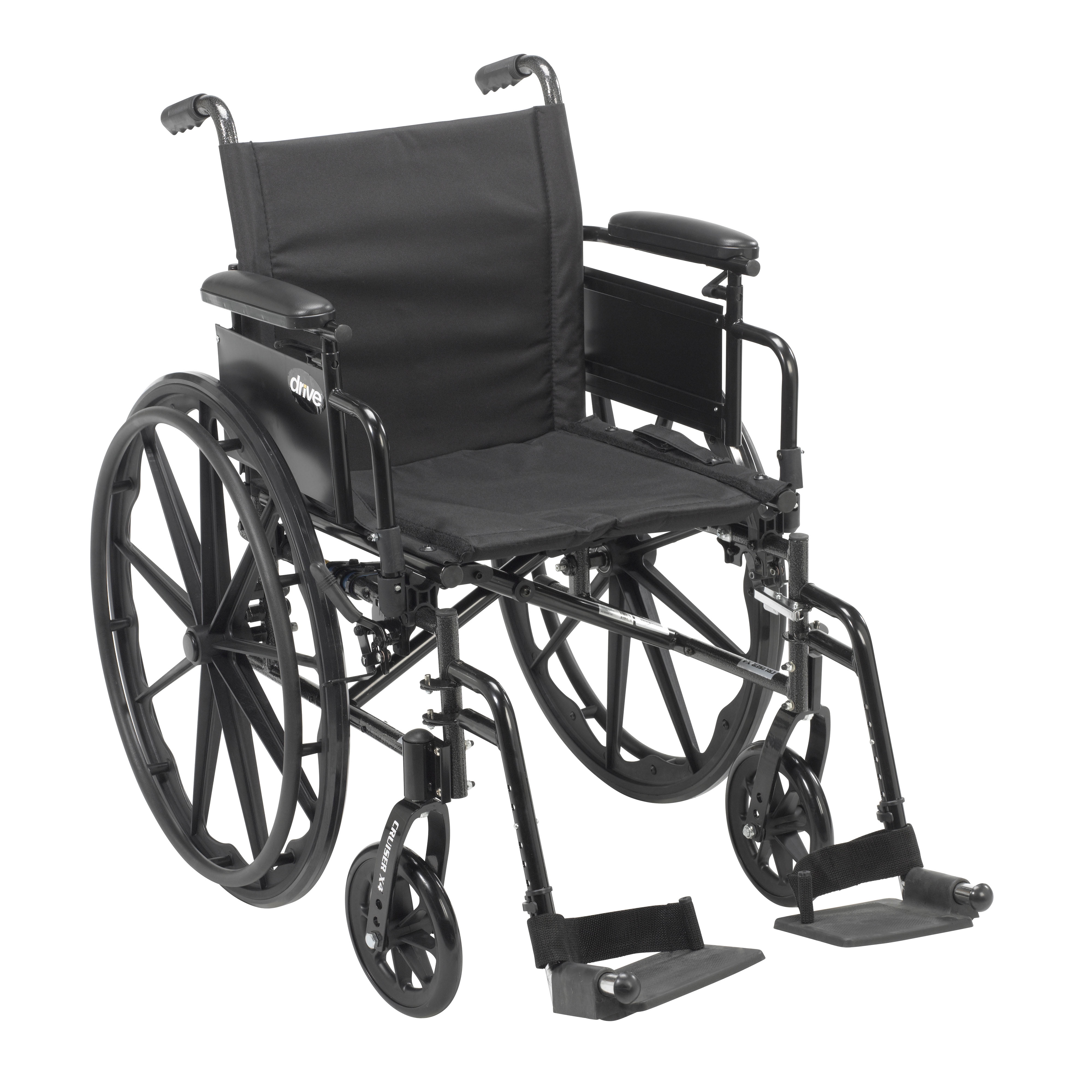 Drive Medical Cruiser X4 Lightweight Dual Axle Wheelchair with ...