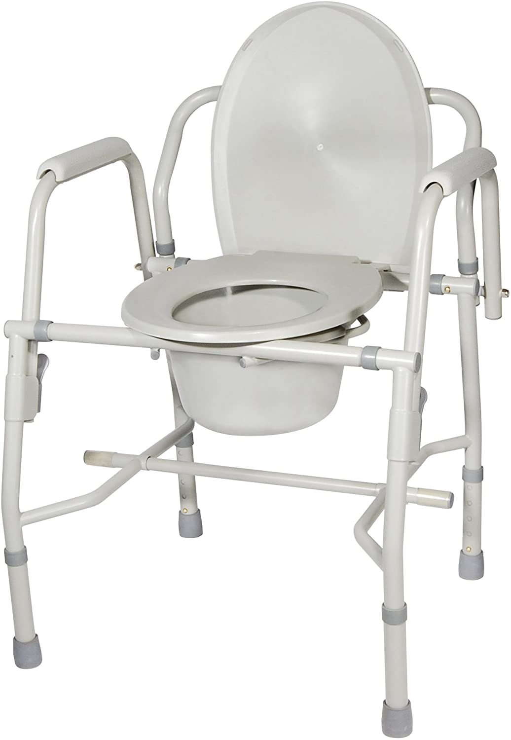 Drive Medical Deluxe Steel Drop-Arm Commode (K.D.) - Walmart.com