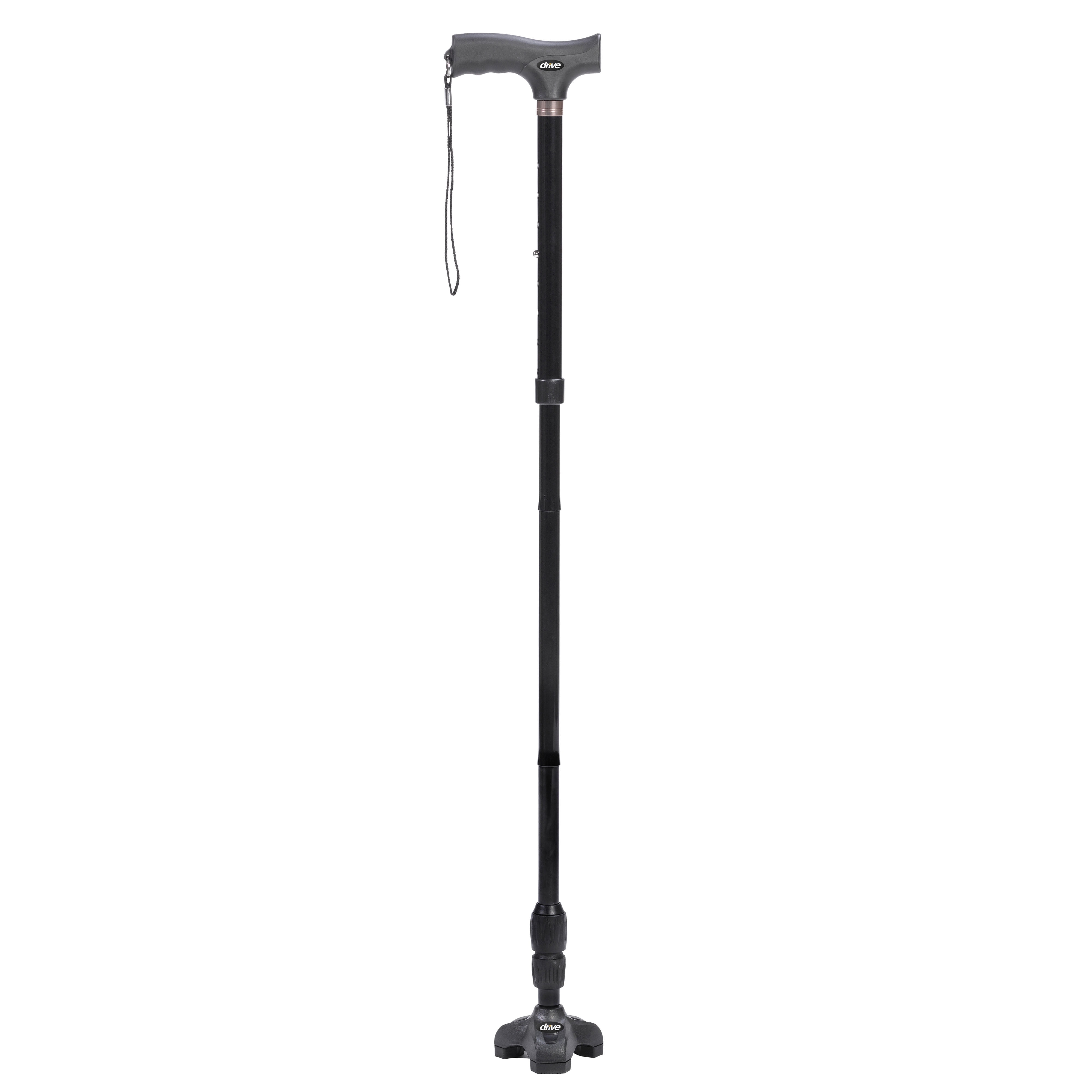 Drive Medical Flex N Go Adjustable Folding Cane with T Handle HSA/FSA ...
