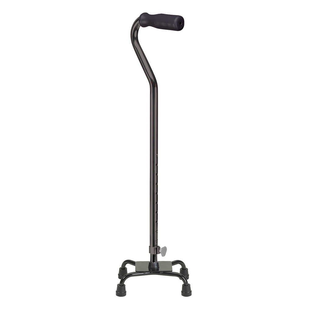 Drive Medical Adjustable Quad Small Base Walking Cane with Foam Grip ...