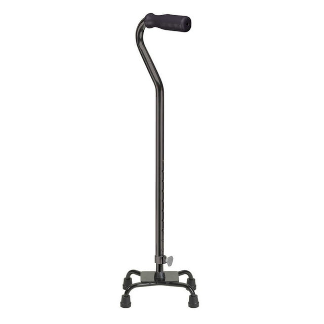 Drive Medical Adjustable Quad Small Base Walking Cane with Foam Grip ...