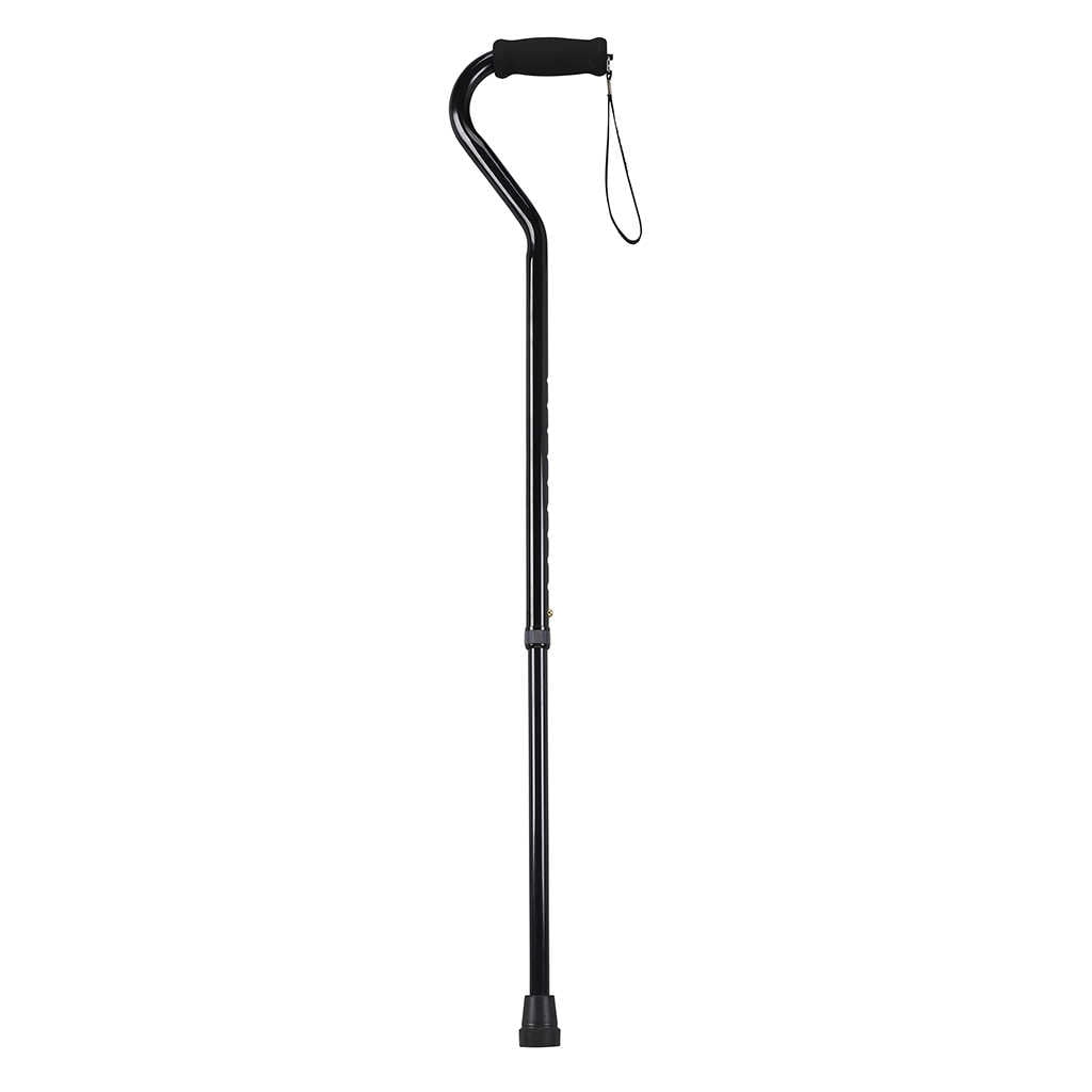 Drive Medical Foam Grip Offset Handle Walking Cane, Black HSA/FSA ...