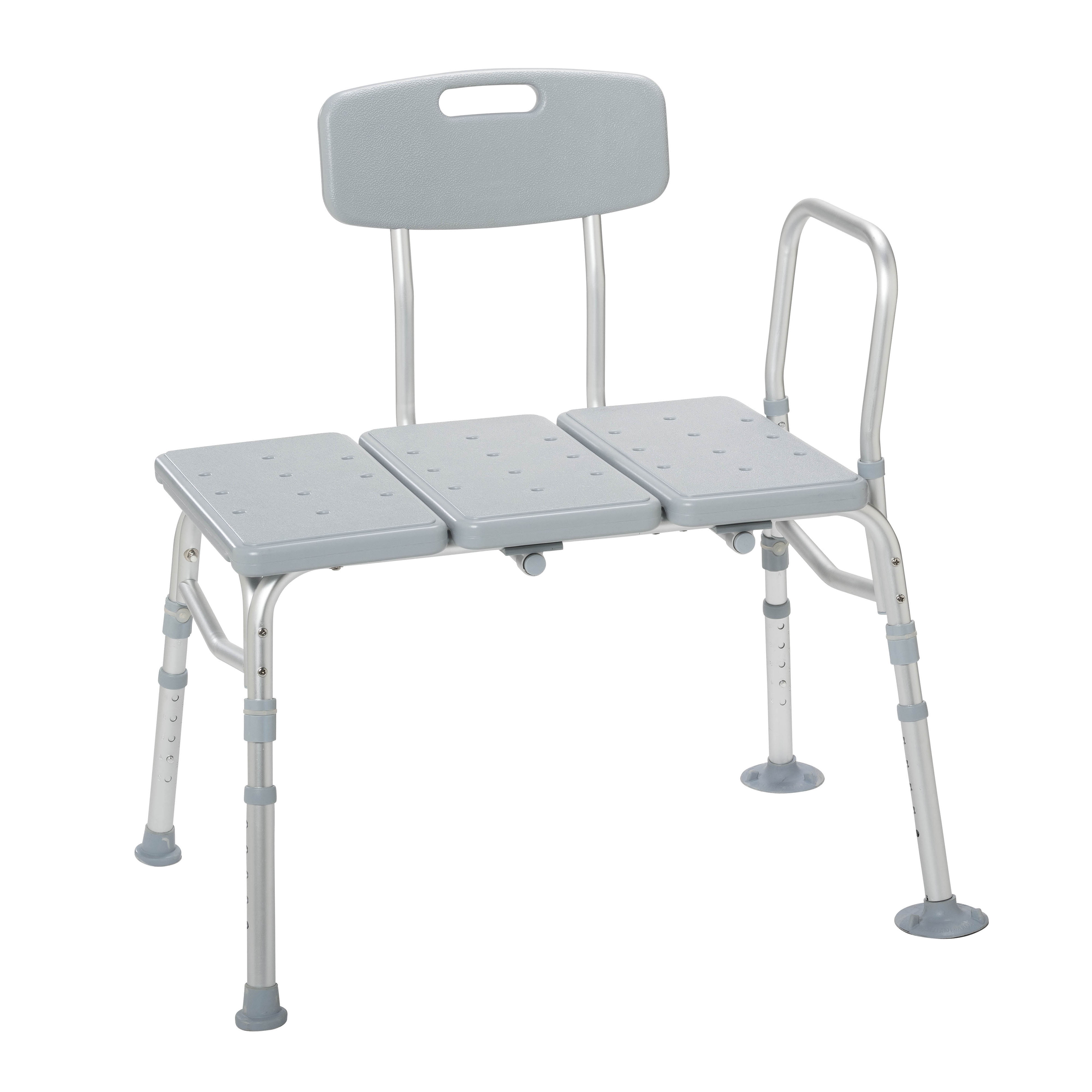 Drive Medical Plastic Tub Transfer Bench with Adjustable Backrest HSA ...