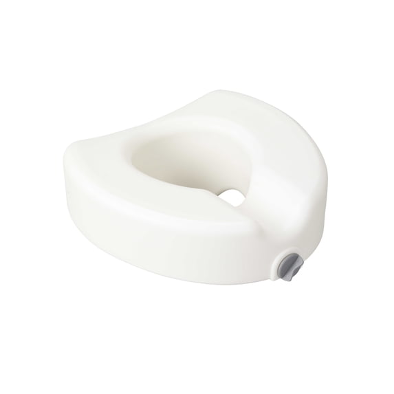 Drive Medical Premium Plastic Raised Toilet Seat with Lock, White, 4.5 ...