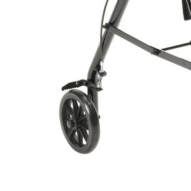 Drive Medical Aluminum Rollator Walker with Brakes, Fold Up Back ...