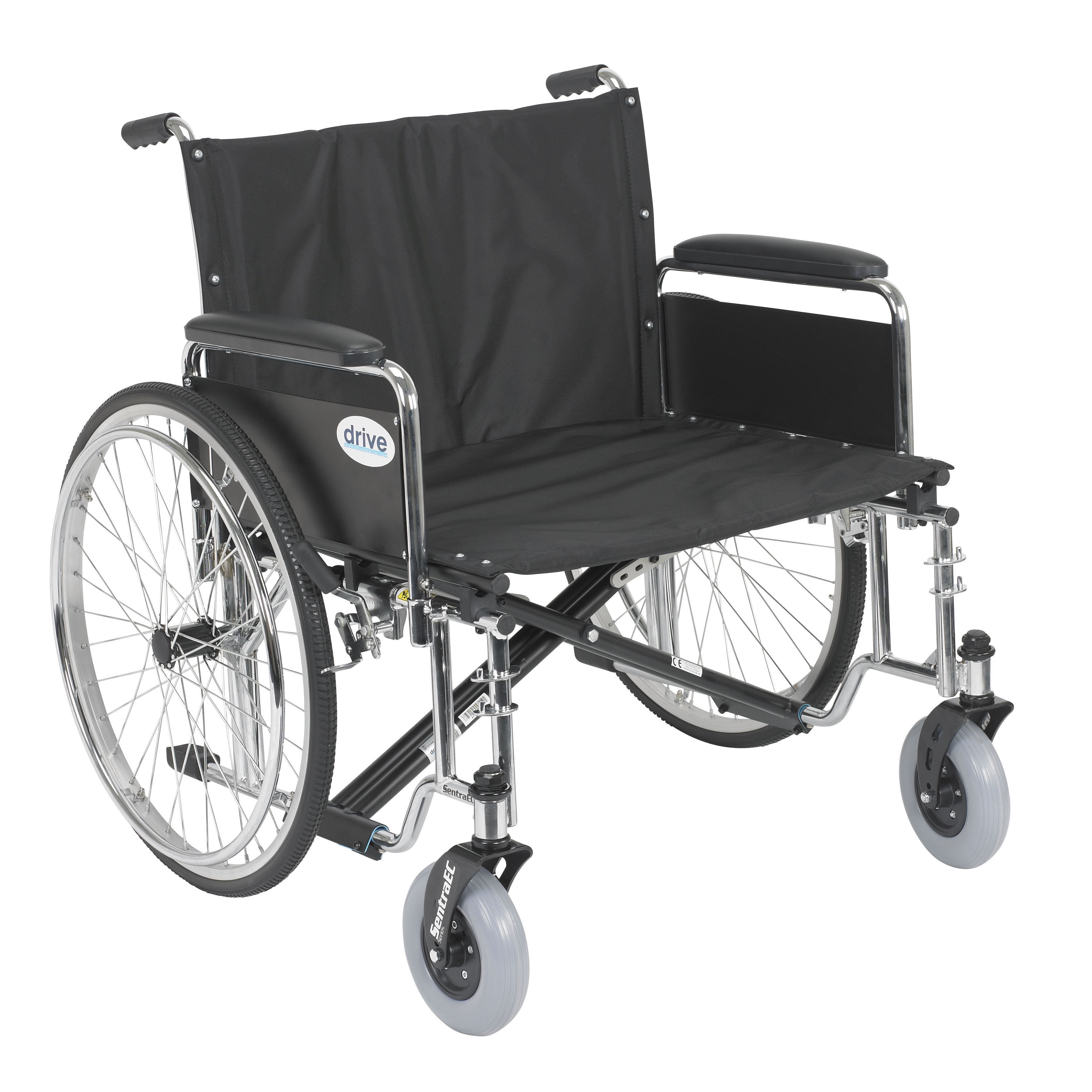 Drive Medical Sentra EC Heavy Duty Wheelchair, Extra Wide 26" Seat ...