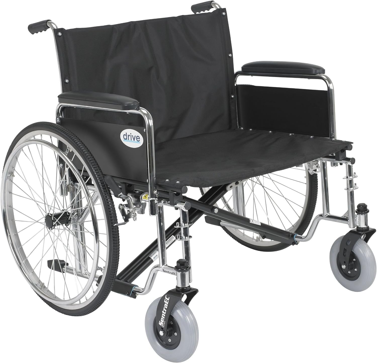 Drive Medical Sentra EC Heavy Duty Extra Wide Wheelchair with Various ...