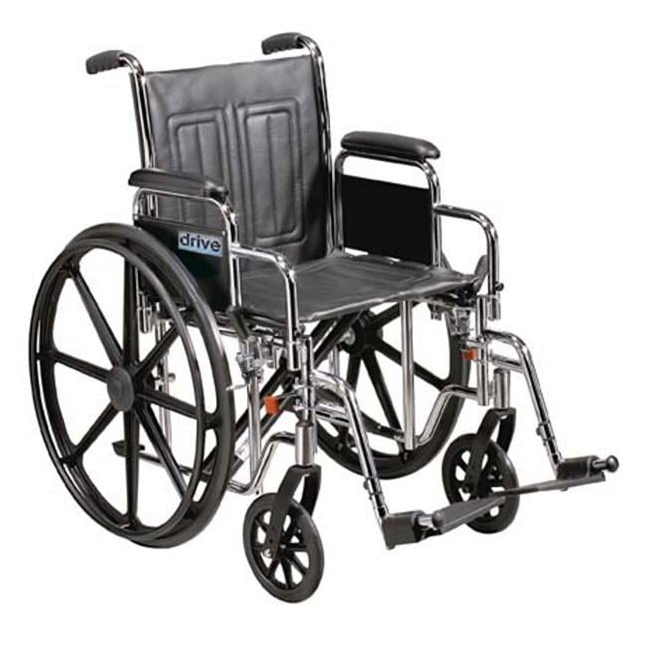 Drive Medical Sentra EC Heavy Duty Wheelchair with Various Arm Styles ...