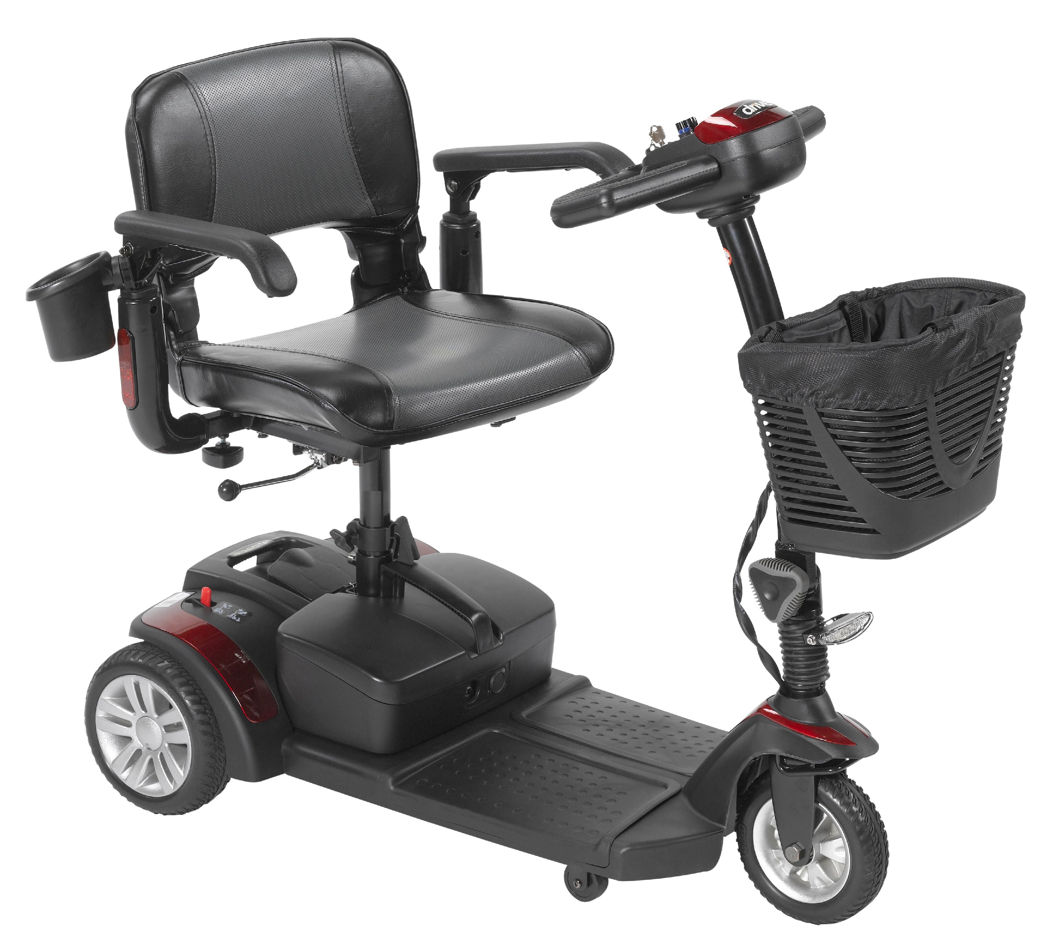 Drive Medical Spitfire EX2 3-Wheel Travel Scooter, Standard Battery HSA ...