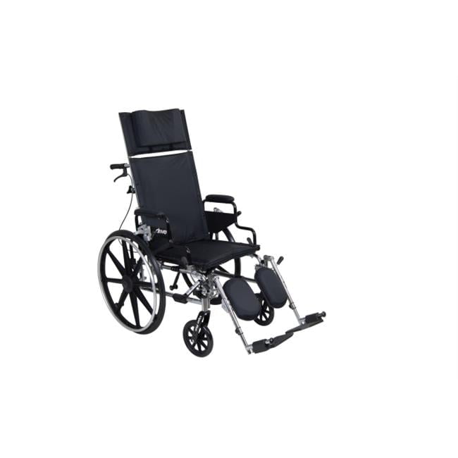 Drive Medical Viper Plus GT 16in. Reclining Wheelchair with Desk Arms ...