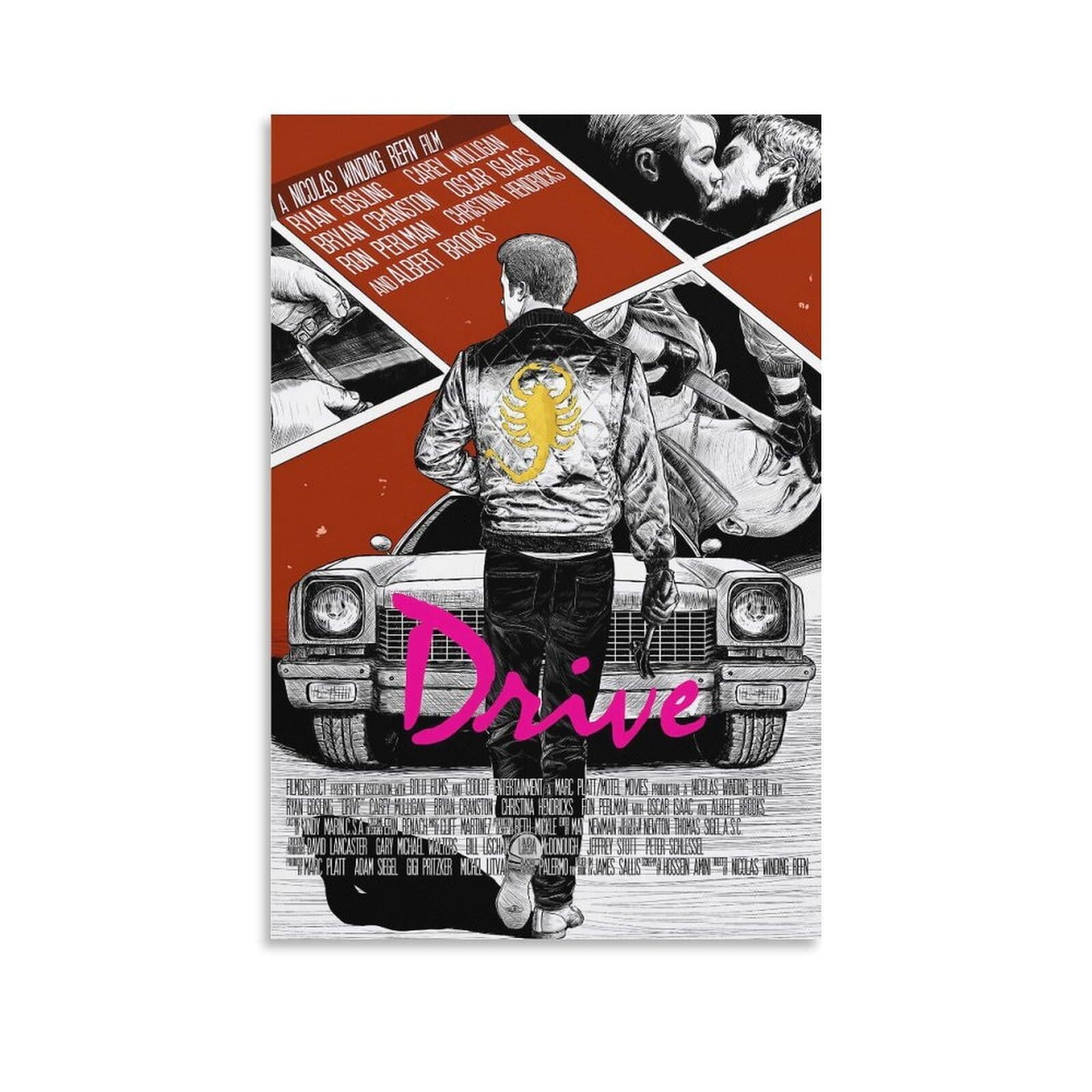 Drive Movie Ryan Gosling Poster Wall Art Poster Bedroom Prints Home ...