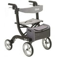 Drive Nitro 4-Wheel Rollator - Aluminum Frame, Adjustable Height, 23 ...
