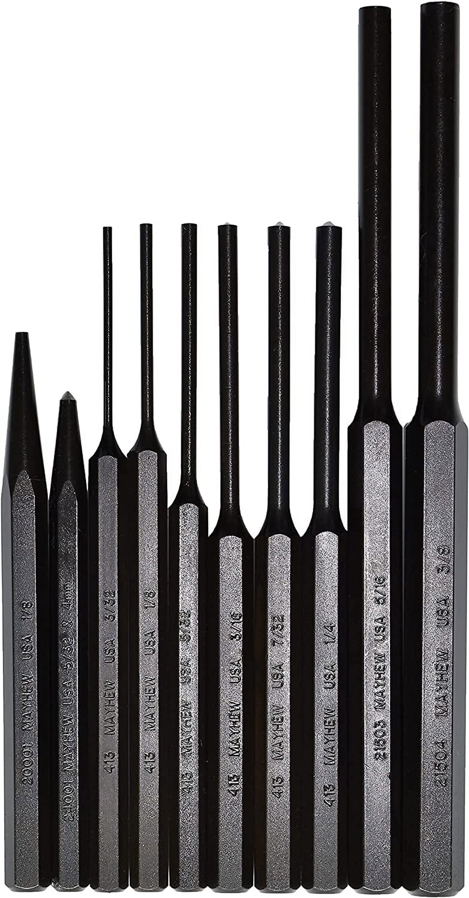 Drive Pin Punch Set,10 Pieces,Steel - Walmart.com